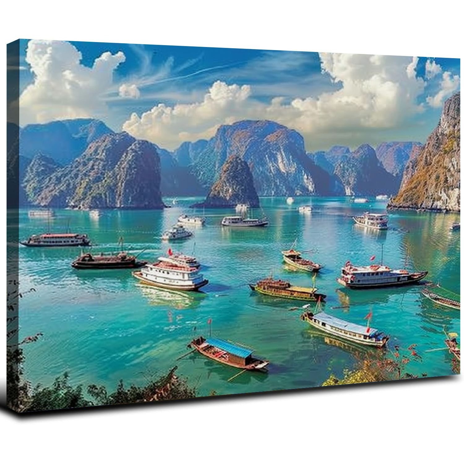 Kenll Nature Cloud Sea Wall Art Canvas Prints Poster Home Office Decor ...